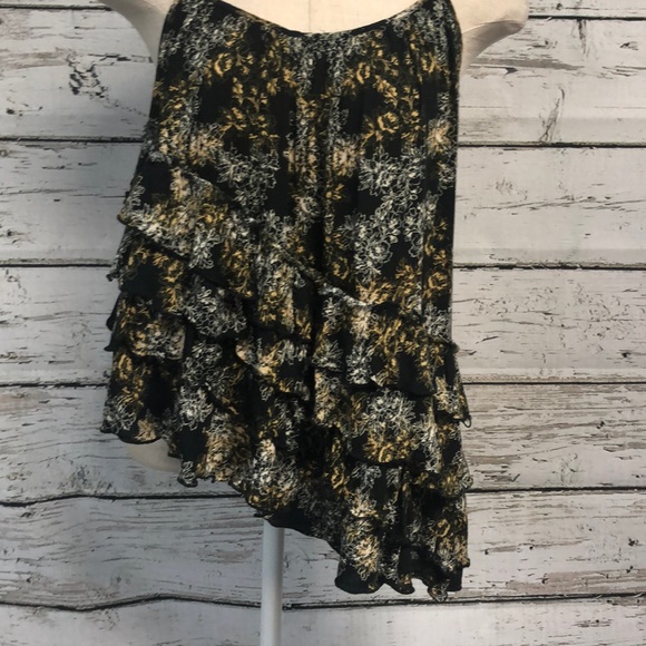 Free People | Tops | Free People Flutter By Tired Ruffle Tank | Poshmark